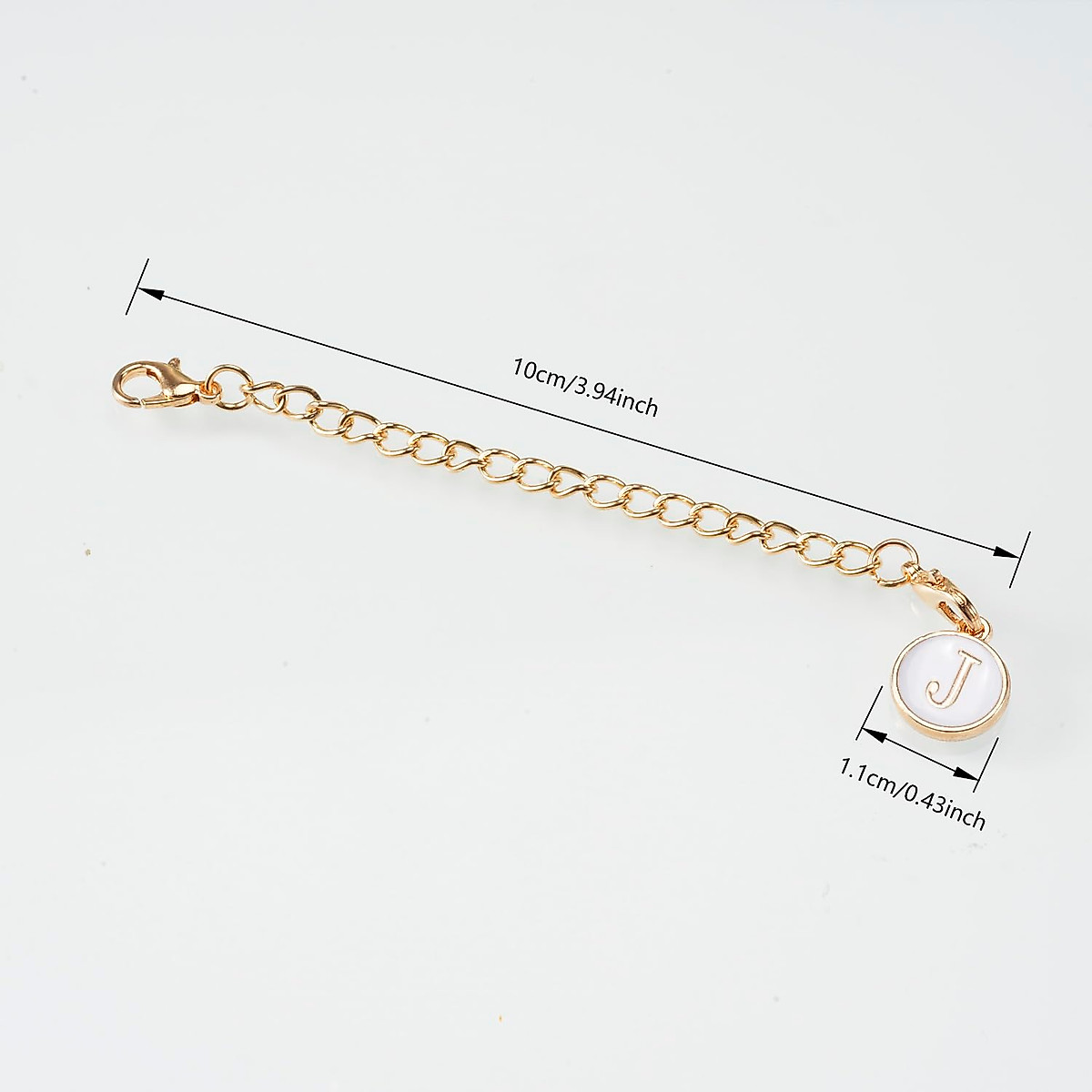 MOTAIN Letter Charm Accessories For Stanley Cup,Stainless Steel Name Id Letter Handle Charm,Upgraded Water Cup Handle Identification Letter Charm(J)