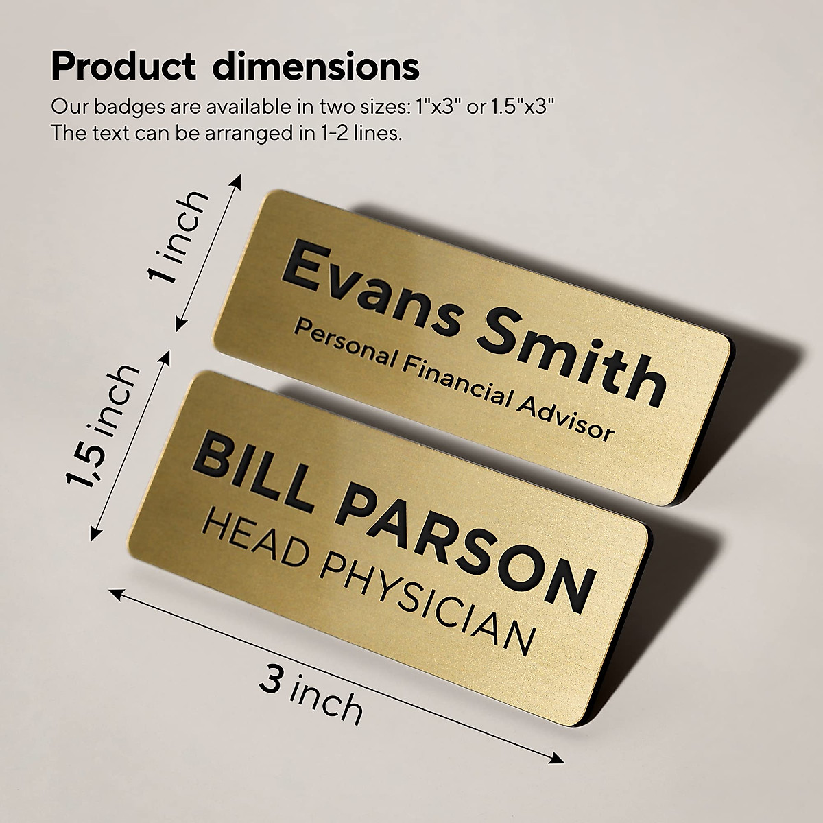 Custom Engraved Name Tags | Professional Badges Made in USA