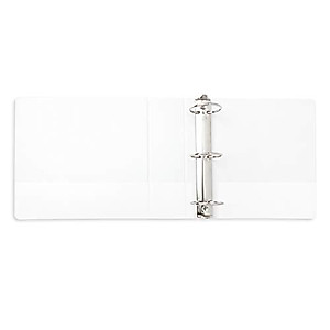 4 Pack 3 inch 3 Ring Binders, Rugged Heavy Duty Design for Home, Office, and School, Holds up to 625 Sheets of 8.5 Inch x 11 Inch Paper, White, 4 Binders