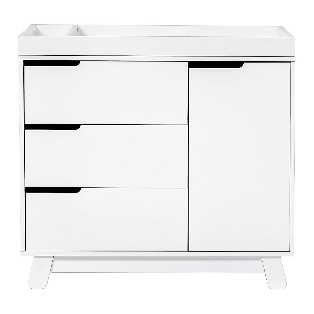 Babyletto Hudson 3-Drawer Changer Dresser with Removable Changing Tray in White, Greenguard Gold Certified