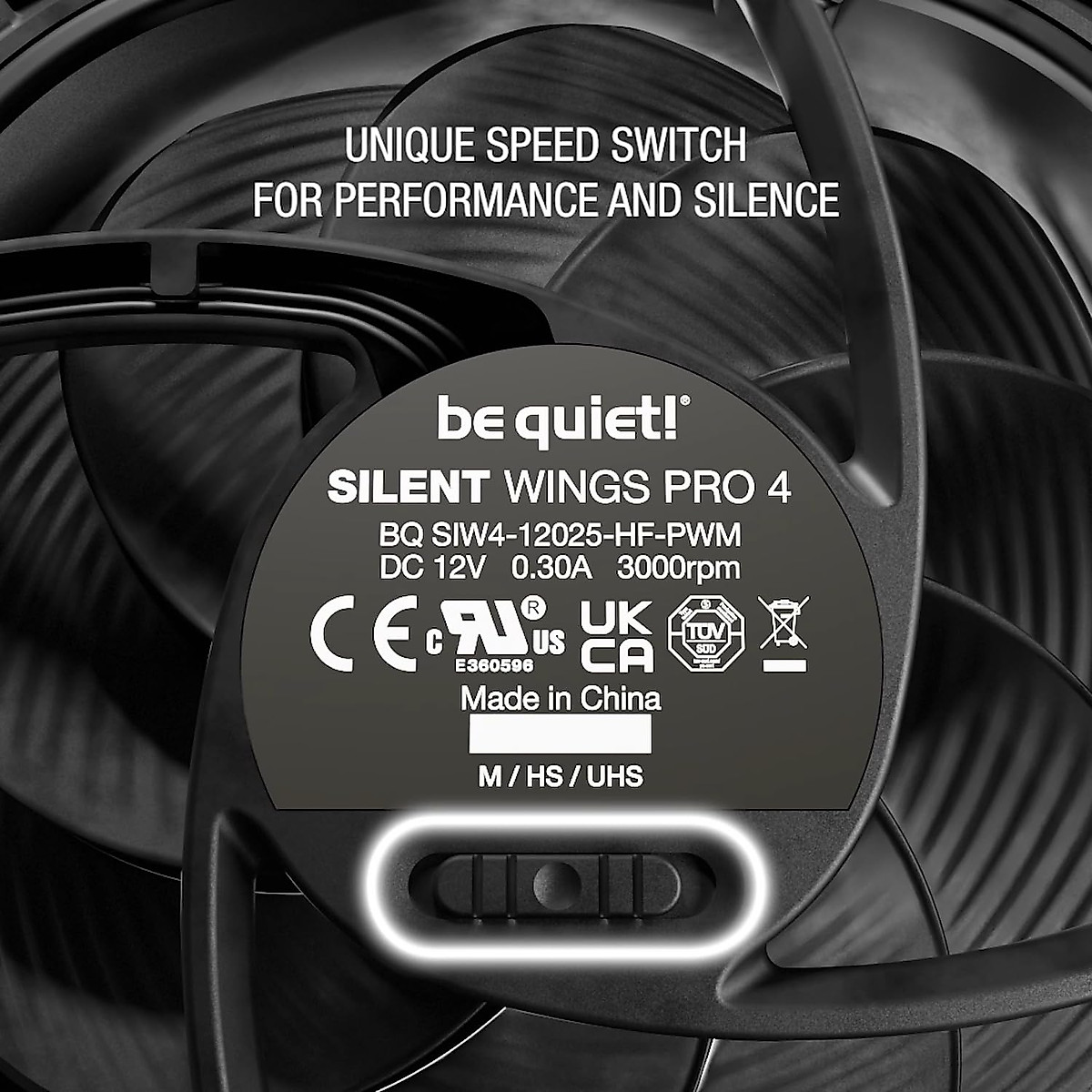 be quiet! Silent Wings Pro 4 120mm PWM 3000 RPM Premium Low Noise Cooling Fan | 4-Pin | BL098