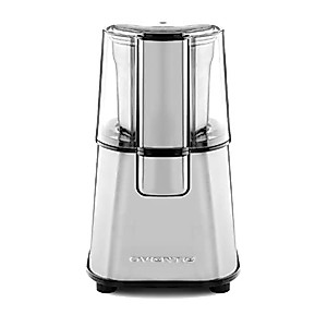 OVENTE Electric Coffee Grinder 2.1 Ounce Cup Fresh Grind with 2 Blade Stainless Steel Grinding Bowl, Fast Grinding with 200 Watt Powered Motor Perfect for Beans, Spices, Nuts, Silver CG620S