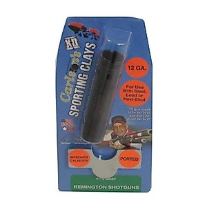 CARLSON’S Choke Tube Remington 12 GA Ported Sporting Clays Choke Tubes, Imp Cyl, Black
