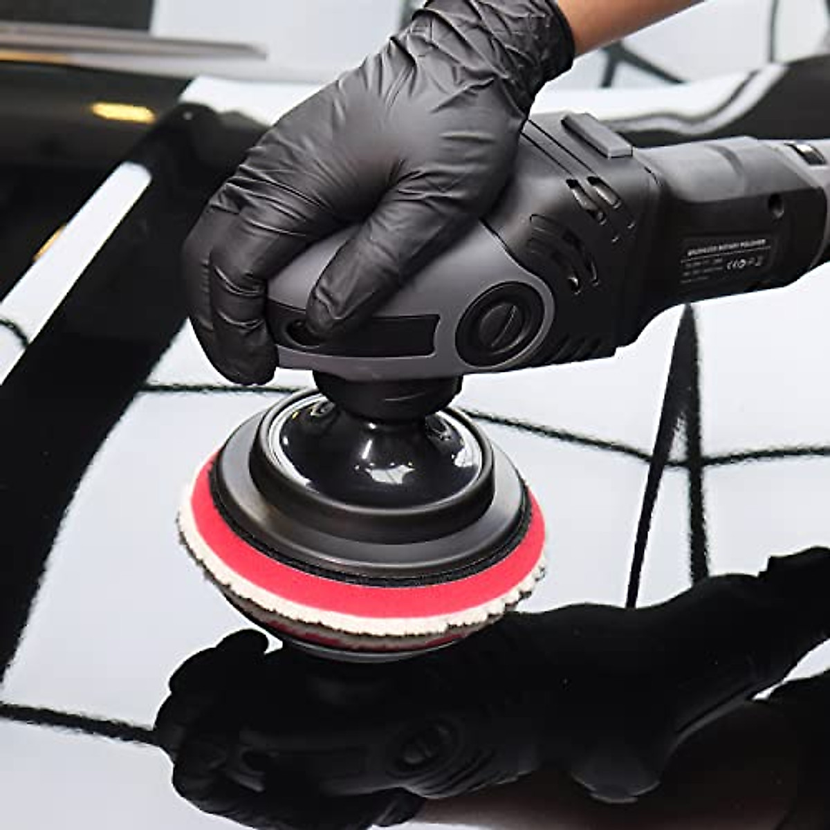 Buffing Polishing Pads, SPTA 7Pc 5.5 Inch Face for 5Inch 125mm Backing Plate Compound Buffing Sponge Pads Cutting Polishing Pad Kit For Car Buffer Polisher Compounding, Polishing and Waxing -A1094MIX