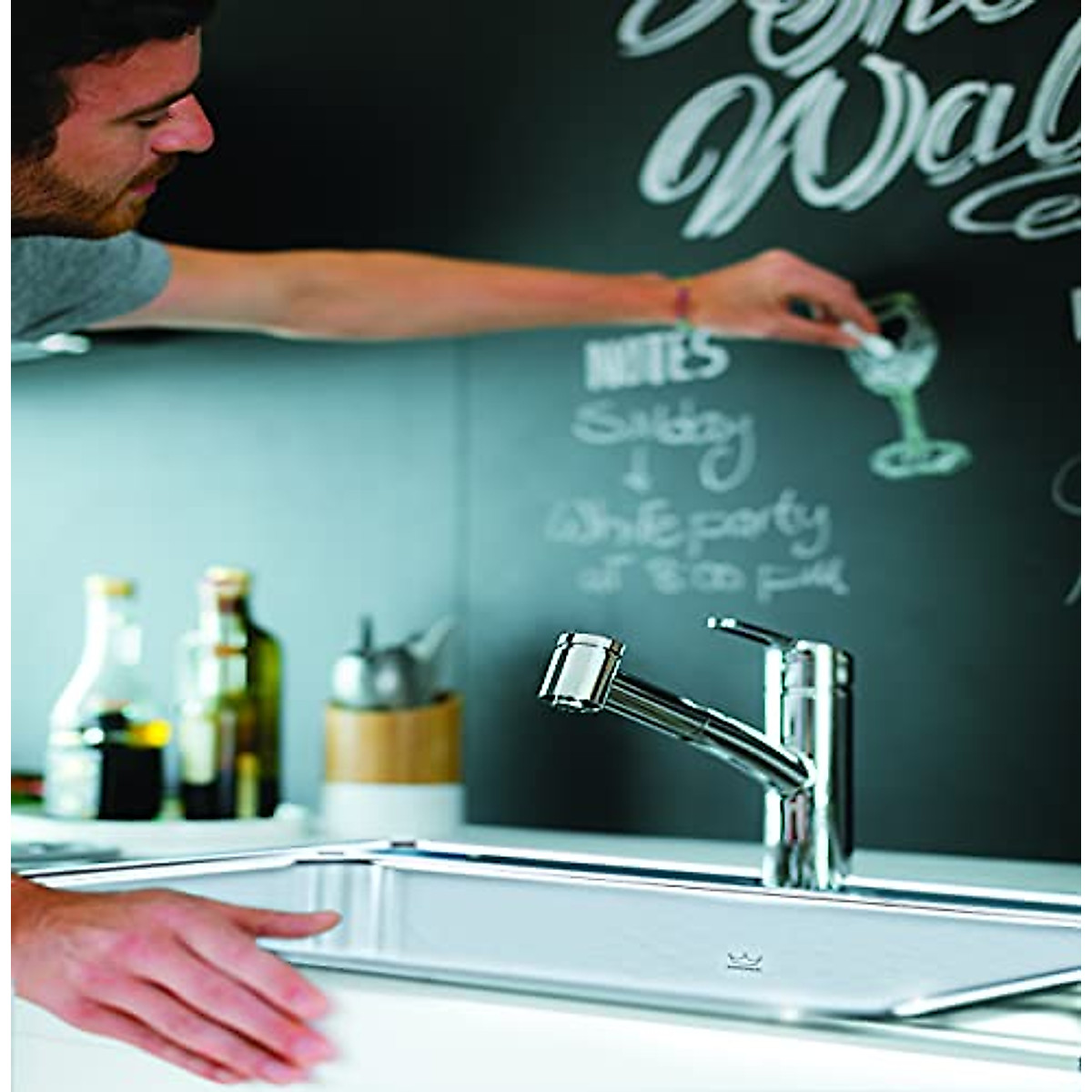 KINDRED CSLA2522-8-1CBN Creemore 25-in LR x 22-in FB x 8-in DP Drop In Single Bowl 1-Hole Stainless Steel Kitchen Sink, 25" x 22"