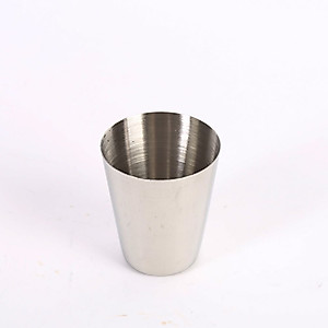 URMAGIC 6 Pcs Stainless Steel Shot Cups,1 Oz Stainless Steel Wine Glasses with Black Carrying Case,Metal Pint Cups Shatterproof Drinking Glasses,Metal Drinking Vessel,Metal Wine Glasses,Bar Glassware