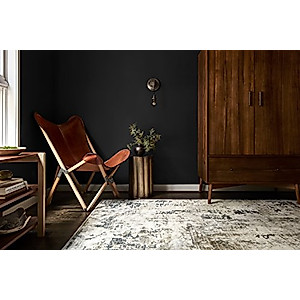 Loloi Cascade Collection Abstract Area Rug, 2'-7" x 12'-0", Ivory/Natural