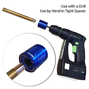 WICKED Professional ½” & ¾ Copper Tube Pipe Cleaning Brush Set; The Professional Plumber’s Tool Industrial “All Metal” Strength Heavy Duty Construction Grade with Replaceable Parts - Double Set