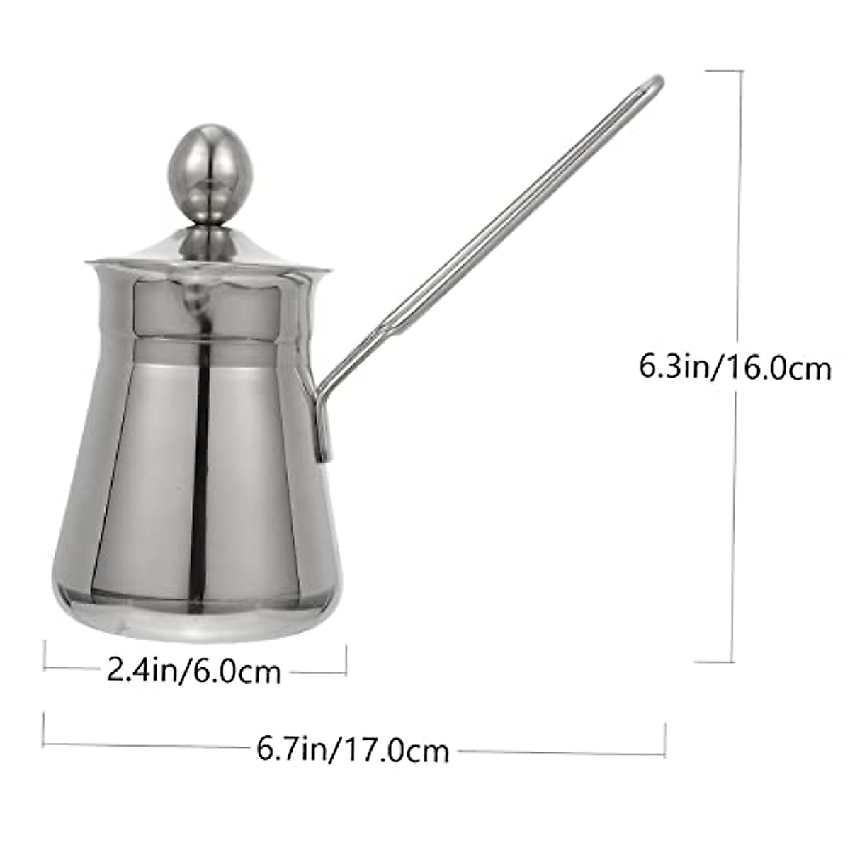 SHOWERORO 1pc Milk Foam Cup Milk Steaming Milk Maker Espresso Pitcher Coffee Milk Jug Espresso Pot Milk Frother Cup Hot Chocolate Tea Creamer Coffee Frothing Pitcher 201 Stainless Steel