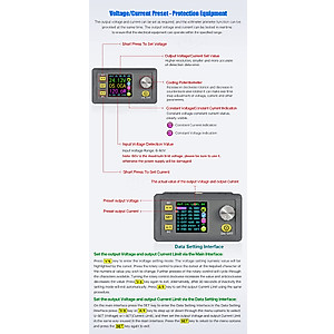 RD DPS5020 50V 20A Constant Voltage Current DC DC Step-Down Power Supply Module Buck Voltage Converter Voltmeter (DPS5020)