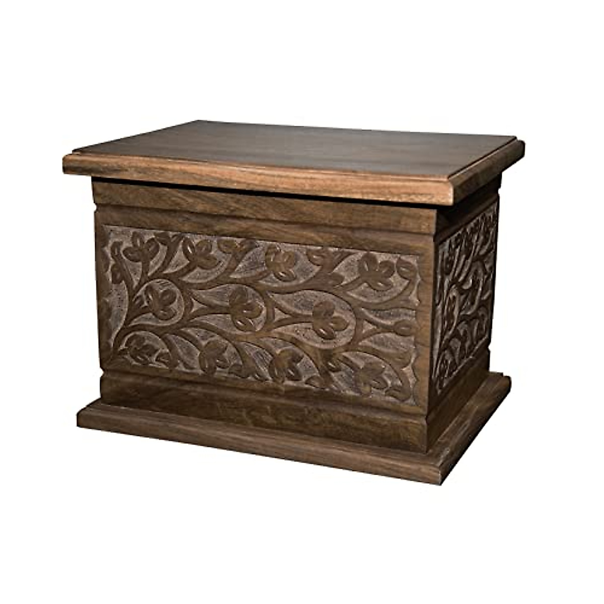 Extra Large Human Cremation Urn, Companion Wooden Funeral Cremation Ash Urn, Double Urn with Customized Name Plates