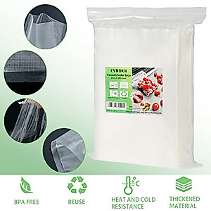 Vacuum Sealer Bags,200 Pcs 4mil 8"x12"Vacuum Sealer Bags for Food,Vacuum Storage Bags Foodsaver Bags for Food Preservation, Refrigeration Storage, Low Temperature Cooking, Microwave Heating