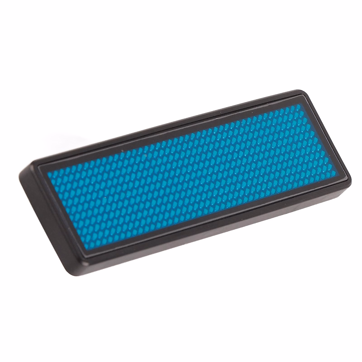 LED Digital Nametag, Rechargeable Programmable Name Badge Card ID with Magnet/Pin for Restaurant Party Bar(Blue)