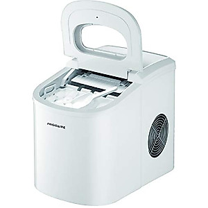 Frigidaire EFIC102-WHITE Portable Compact Maker, Counter Top Ice Making Machine, White, 26lb per Day