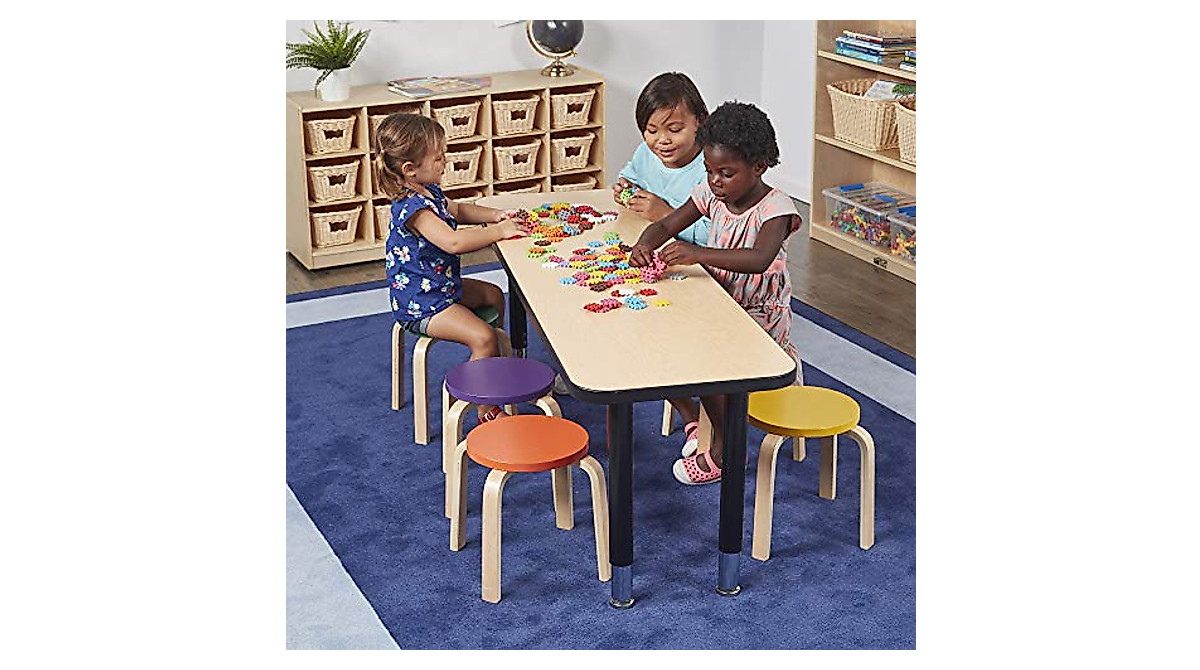 ECR4Kids Stackable Stools - Versatile Classroom Seating