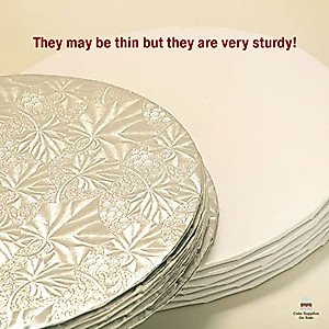 Cake S.O.S. 10" White Round Thin Drum 1/4", 25 count
