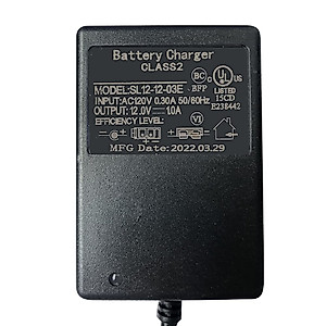 FLHFULIHUA12 Volt Charger for Kids Ride On Car Toys12v Battery Charger for Yamaha Raptor 700R Toyota FJ Cruiser Dumar MegaTredz Motion Trendz Power Supply Adapter for Children Electric Wheels Cars