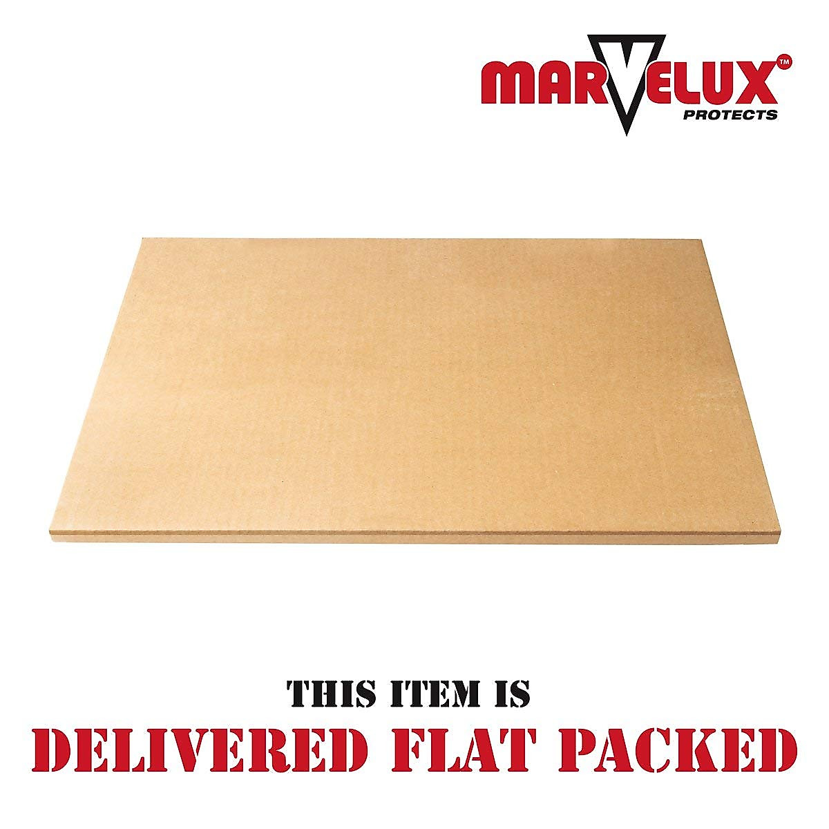Marvelux 35" x 47" Polycarbonate Chair Mat for Hard Floors and Very Low Pile Carpets with Anti Slip Backing for High Adherence | Rectangular | Hardwood Floor Protector | Shipped Flat | Pack of 2
