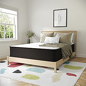 BizChair 12 Inch Hybrid Mattress, Queen Size High Density Foam and Pocket Spring Mattress in a Box, CertiPur-US Certified Foam
