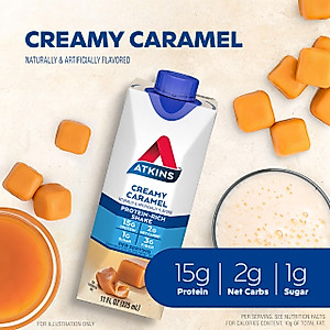 Atkins Atkins Energy Shake Creamy Caramel, 4 Count (Pack of 3)