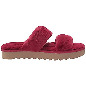 Koolaburra by UGG Women's Furr Ah Sandal, Berry Red, Size 5