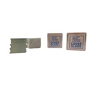 American Labs BS-144P-200S-22-A 144 Blank Microscope Slides and 200 Cover Glass Pre Cleaned - 2 Packs Ground Edges