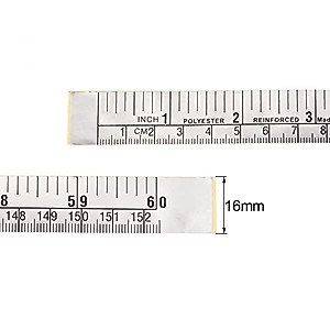 uxcell Self-Adhesive Measuring Tape with Fractions 60 Inches 150cm Workbench Ruler, Peel and Stick Measure Tape for Woodworking, Saw, Drafting Table
