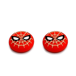 Wogame 2PCS Silicone Analog Thumb Stick Grips Joystick Cover Cap for PS5 PS4 Pro PS3 Controller Thumbstick Cap for Xbox 360 Xbox One Slim X Elite Switch Pro Controller (Spiderman)