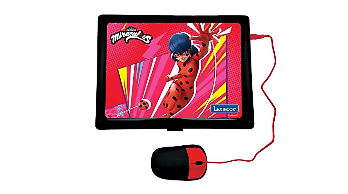 LEXiBOOK Miraculous - Educational and Bilingual Laptop English/Spanish ...