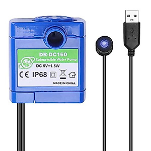 Wonder Creature Cat Water Fountain Pump, Replacement Pump for Round, Cubic and Crystal Cat Water Fountain, Pet Fountain Pump