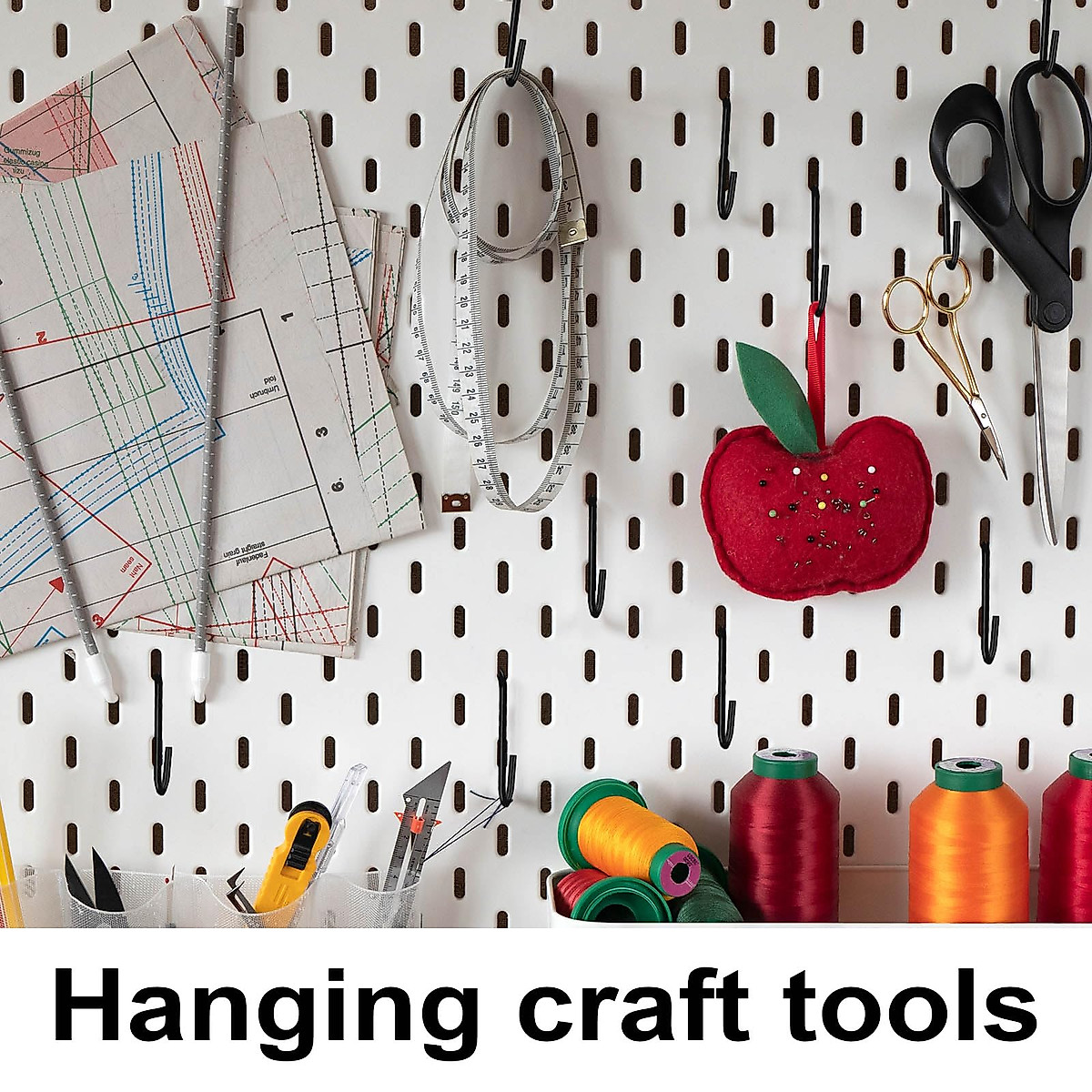 Zacool Christmas Mini S Hooks Black, 1.73 Inch Small S Hooks for Hanging Xmas Ornament Decorations, Metal S Shaped Hooks Wire Hooks Mini Storage Hook for Hanging Light,Plant,Jewelry,Crafts(40 Pcs)