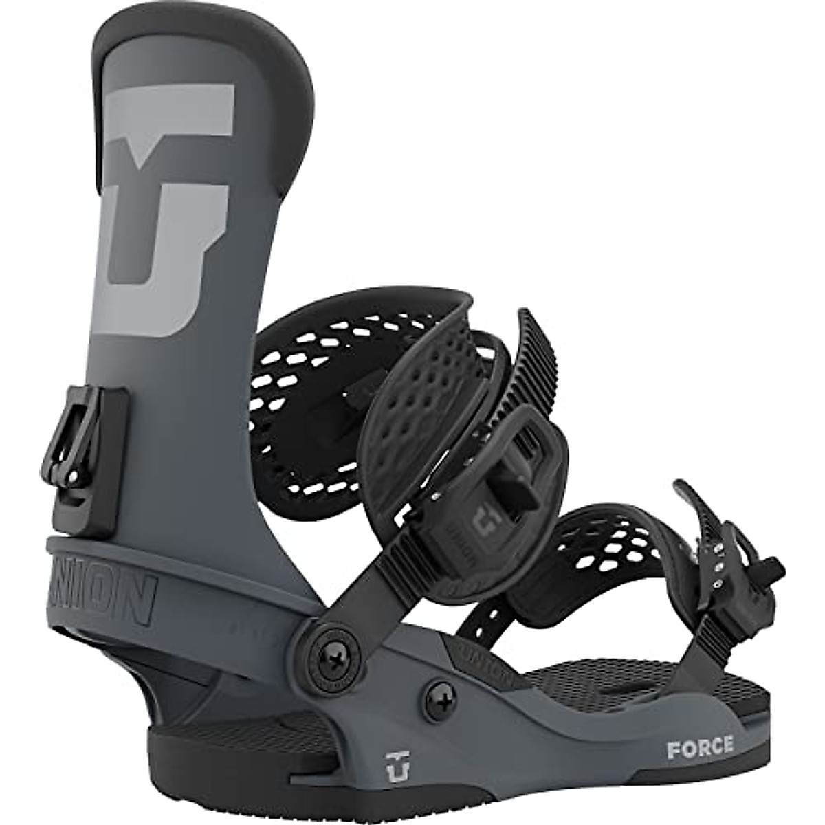 Union Force Mens Snowboard Bindings Charcoal Sz M (8-10)