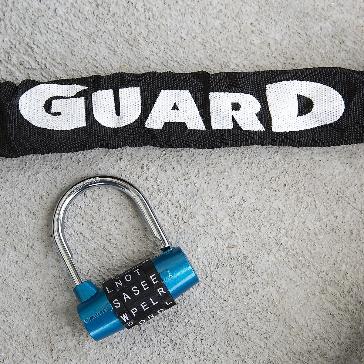 Guard Security 968 Heavy Duty Hardened Steel Square Link Bike Chain 3feetx3/8inch