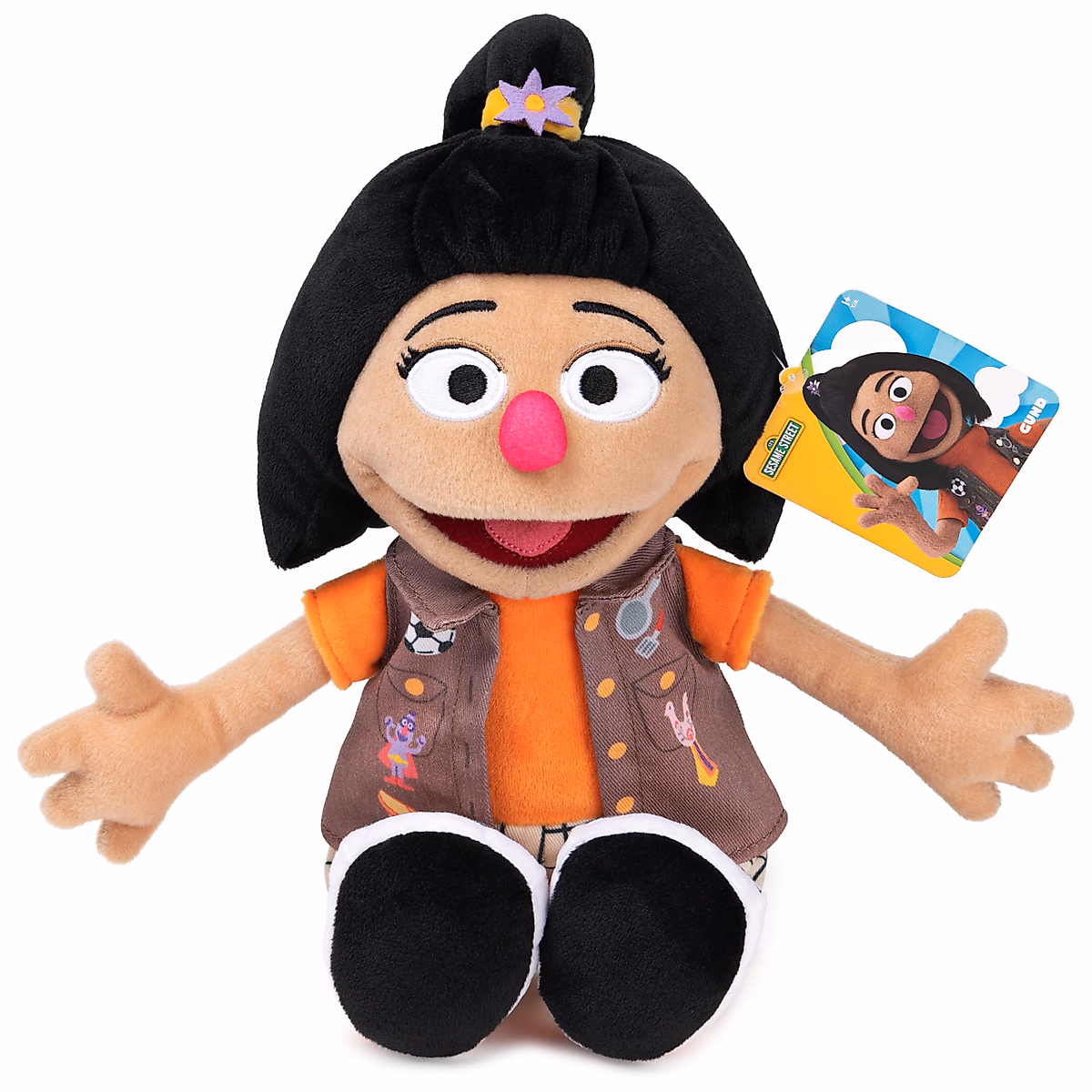 GUND Sesame Street Official Ji-Young Plush, Premium Plush Doll for Ages 1 & Up, 13”