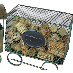 Wine Bodies Steam Engine Train and Coal Car Bottle Holder and Cork Holder
