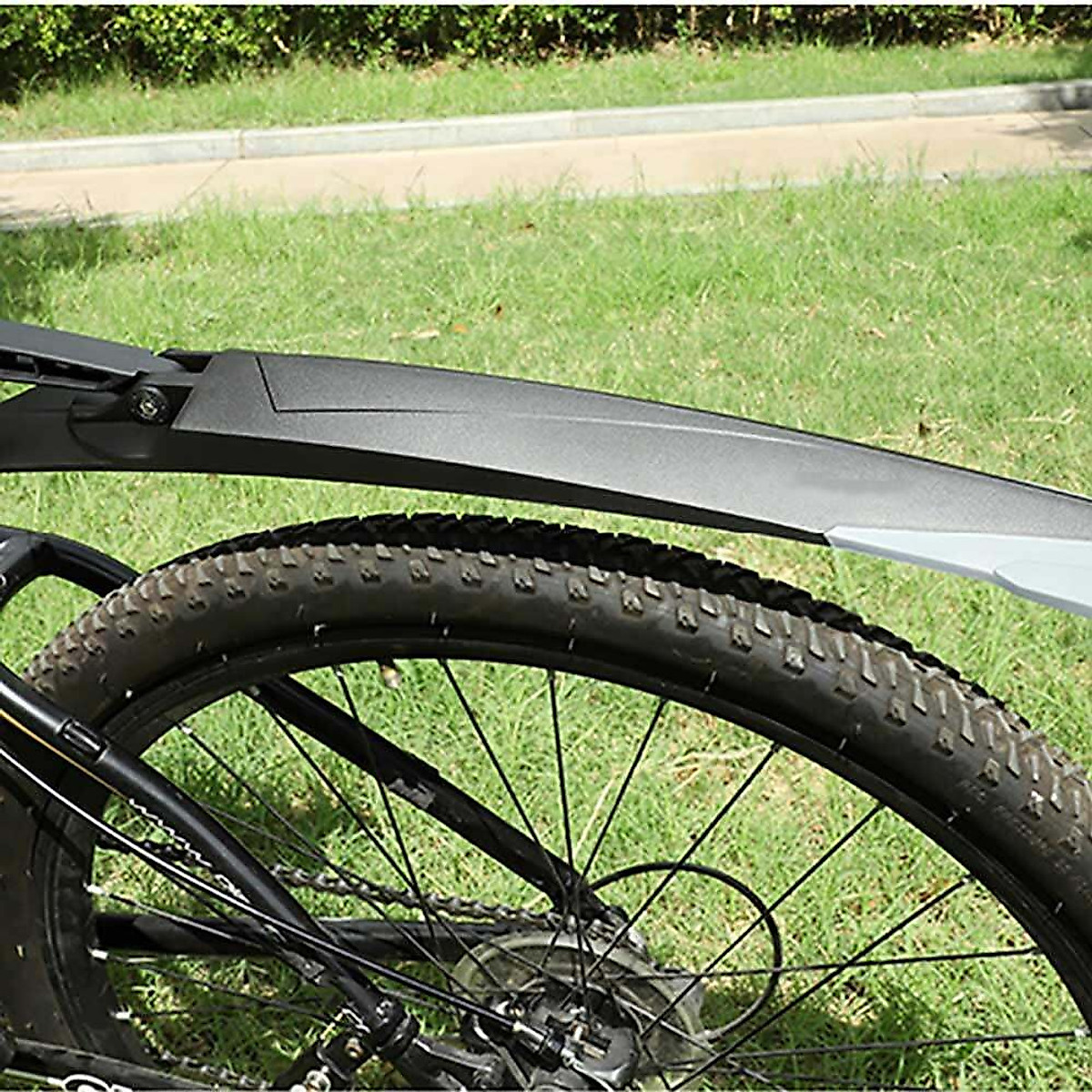 Houkiper Bike Fender Set, Universal Bicycle Mudguard Set Mountain Bike Front and Rear Mud Guard, Bike Mudguard Bicycle Fender Fit for 22 to 29 inches, Black, 19GDUSFBA3105639LIN