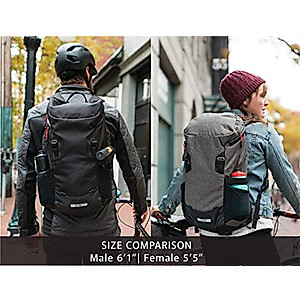 Two Wheel Gear Commuter Laptop Backpack - Water Resistant with 15in Padded Laptop Sleeve, for Travel, Work, Biking, Hiking, and Everyday Use, 26L Black