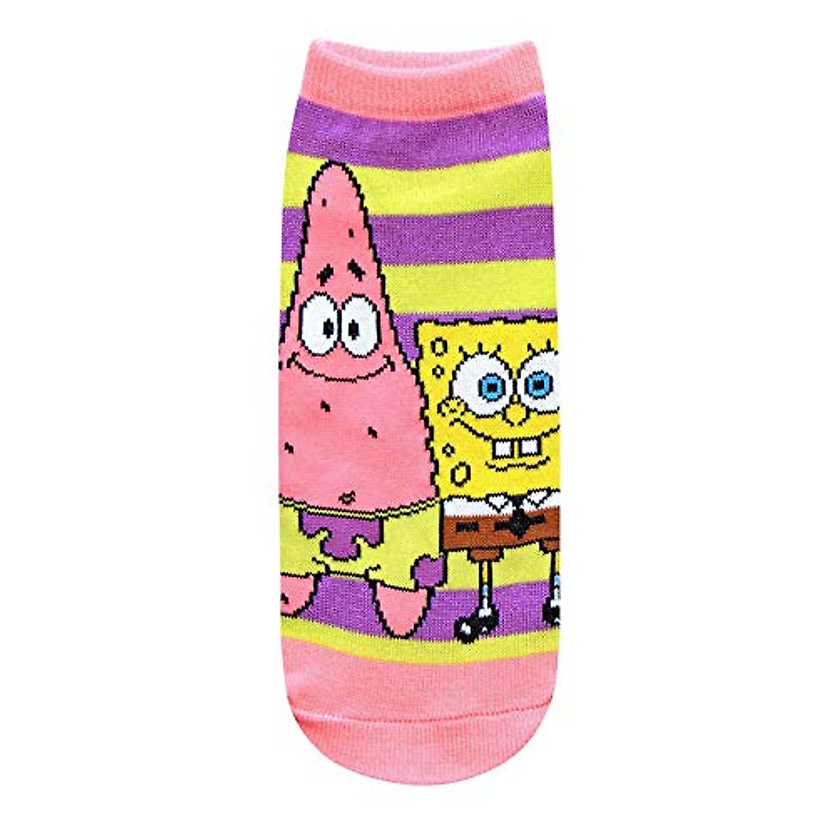 Hyp Spongebob Squarepants and Patrick Juniors/Womens 5 Pack Ankle Socks
