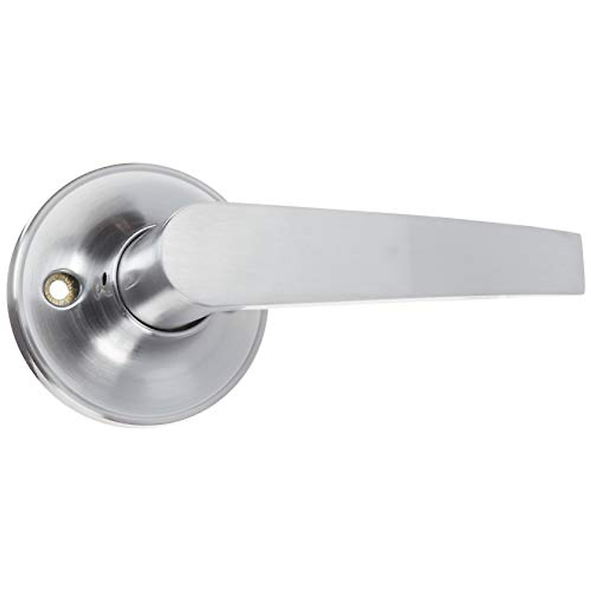 Prime-Line MP65250 Passage Lever, Fits 2-3/8in and 2-3/4in Backset, Satin Chrome, ADA, (1 set)