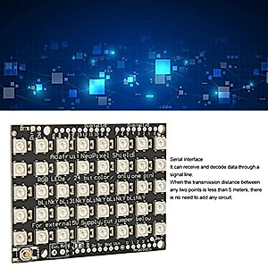 Naroote Color Light Development Board, 40 Bit WS2812B 5050 RGB LED Full Color Integrated Controller for Bars