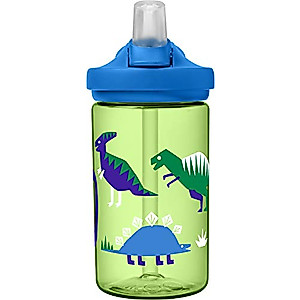 CamelBak Eddy+ Kids BPA-Free Water Bottle with Straw, 14oz, green, Model Number: 2282301040
