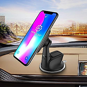 WixGear Dashboard Mount, Universal Magnetic Car Mount Holder, Windshield Mount and Dashboard Mount Holder for Cell Phones with Strong Dashboard Gell– (New Rectangle Head)