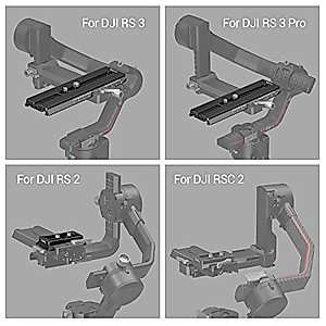 SMALLRIG Quick Release Plate for Arca-Type Standard Compatible with DJI RS 2 / RSC 2 / RS 3 / RS 3 Pro Gimbal - 3154