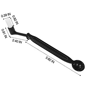 Espresso Machine Cleaning Brush Kit, 2 Pieces Coffee Cleaning Brush with Spoon Head for Coffee Grinder and Espresso Cleaning