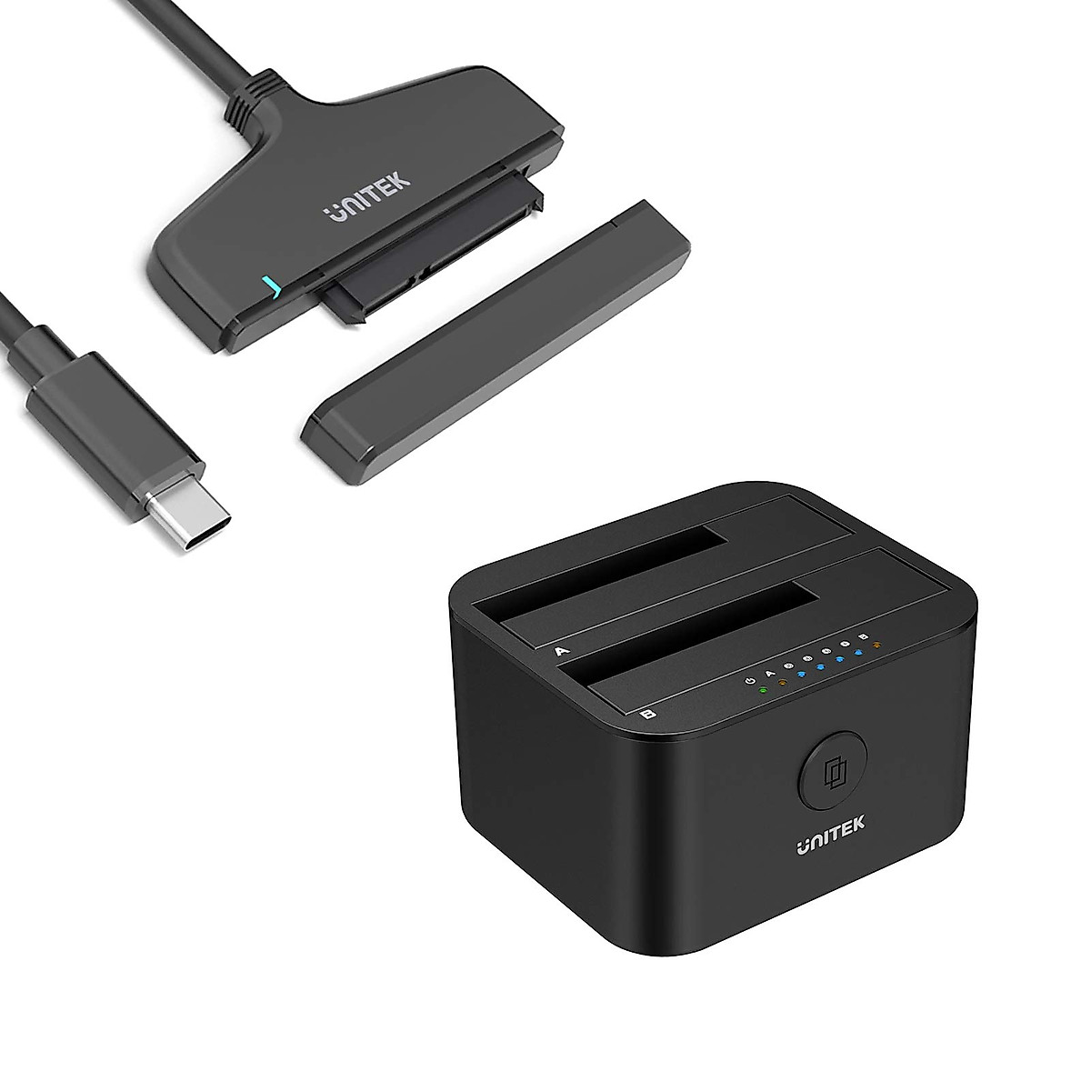 [Bundle] Unitek Mini Hard Drive Docking Station and USB C Hard Drive Adapter