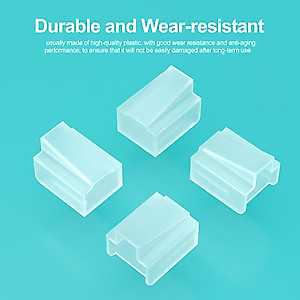 WXZRLIU RJ45 Cable Plug Protectors,Plastic RJ-45 Plug Protector Dust Covers,Ethernet Plug Sheath Cable Plug Connector Cover,RJ45 Connector Ethernet Cover for Kinds of Cable,20PCS