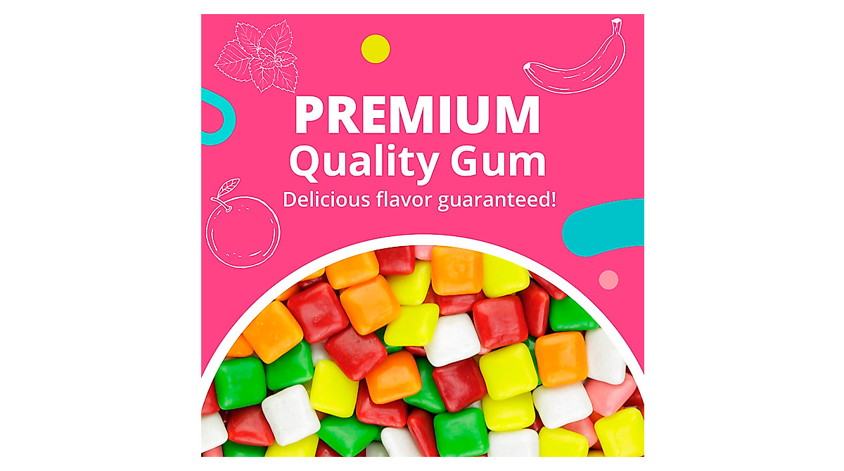 Chiclets Gum Assorted Colors & Flavors - Bulk Vending Refills