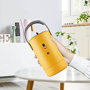 TLAXQLLG Mini Dryer, Portable Clothes Dryer, Mini Travel Dryer Machine with Big Clothes Bags and Warm Shoe Expansion Tube for Apartments Travel (Yellow_1)