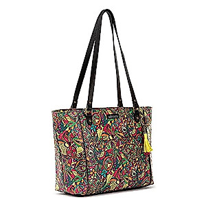 Sakroots womens Women's Metro tote, Rainbow Spirit Desert
