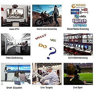 HaiweiTech HES-101 HEVC Encoder H.265 H.264 1080P@30 fps SD/HD/ 3G-SDI to IP Encoder IPTV HD Video Audio Live Streaming Encoder HD-SDI Transmitter with HTTP, RTSP, UDP, SRT, HLS, RTMP, Multicast